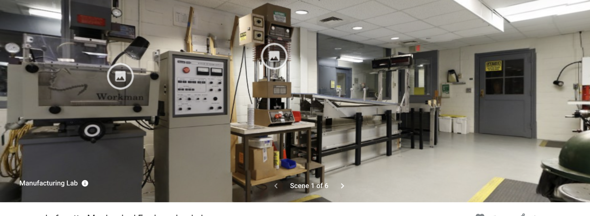 Virtual Tours of Campus Mechanical Engineering Lab · CITLS · Lafayette ...